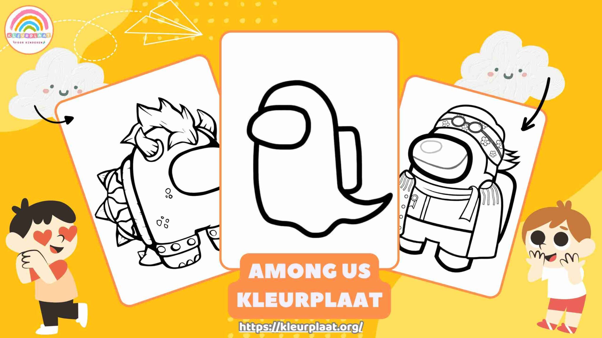 Among Us Coloring Page (Free PDF Print) - Coloringpage.org