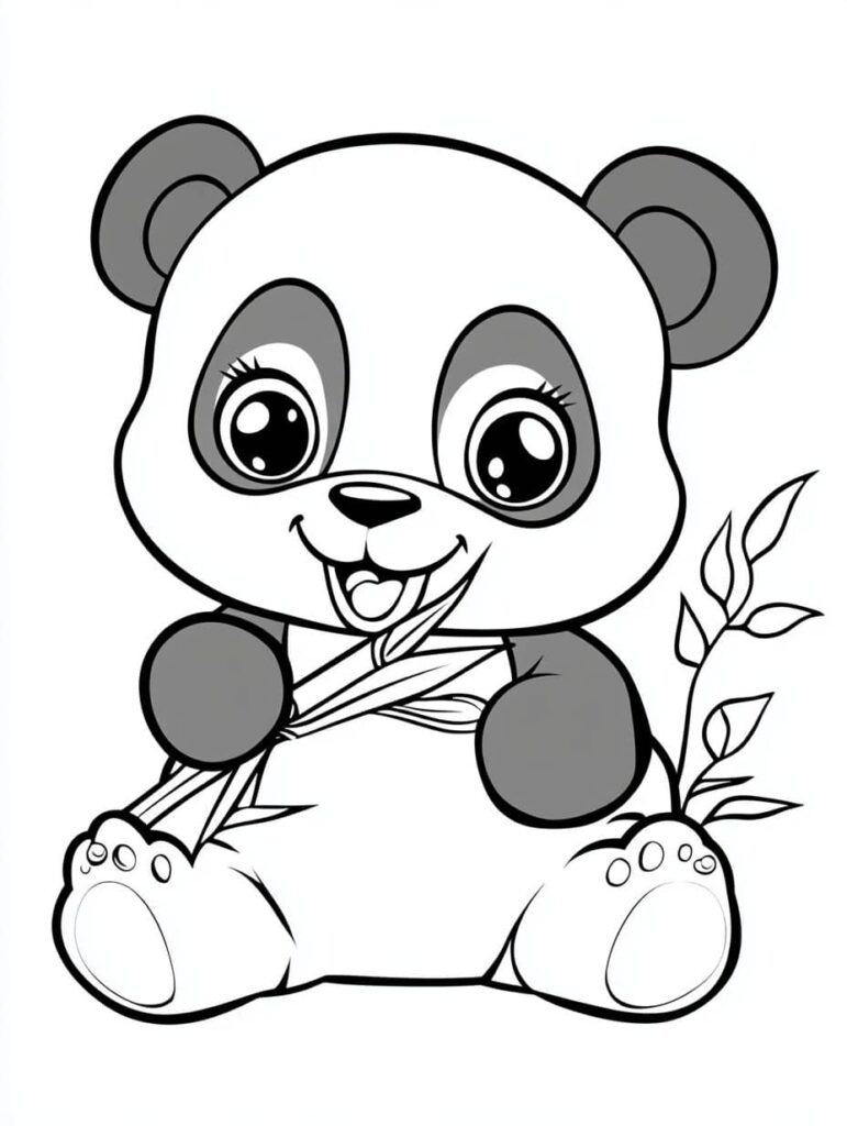 25+ Schattige Kleurplaat Panda (Gratis PDF Printbaar) - Kleurplaat.org