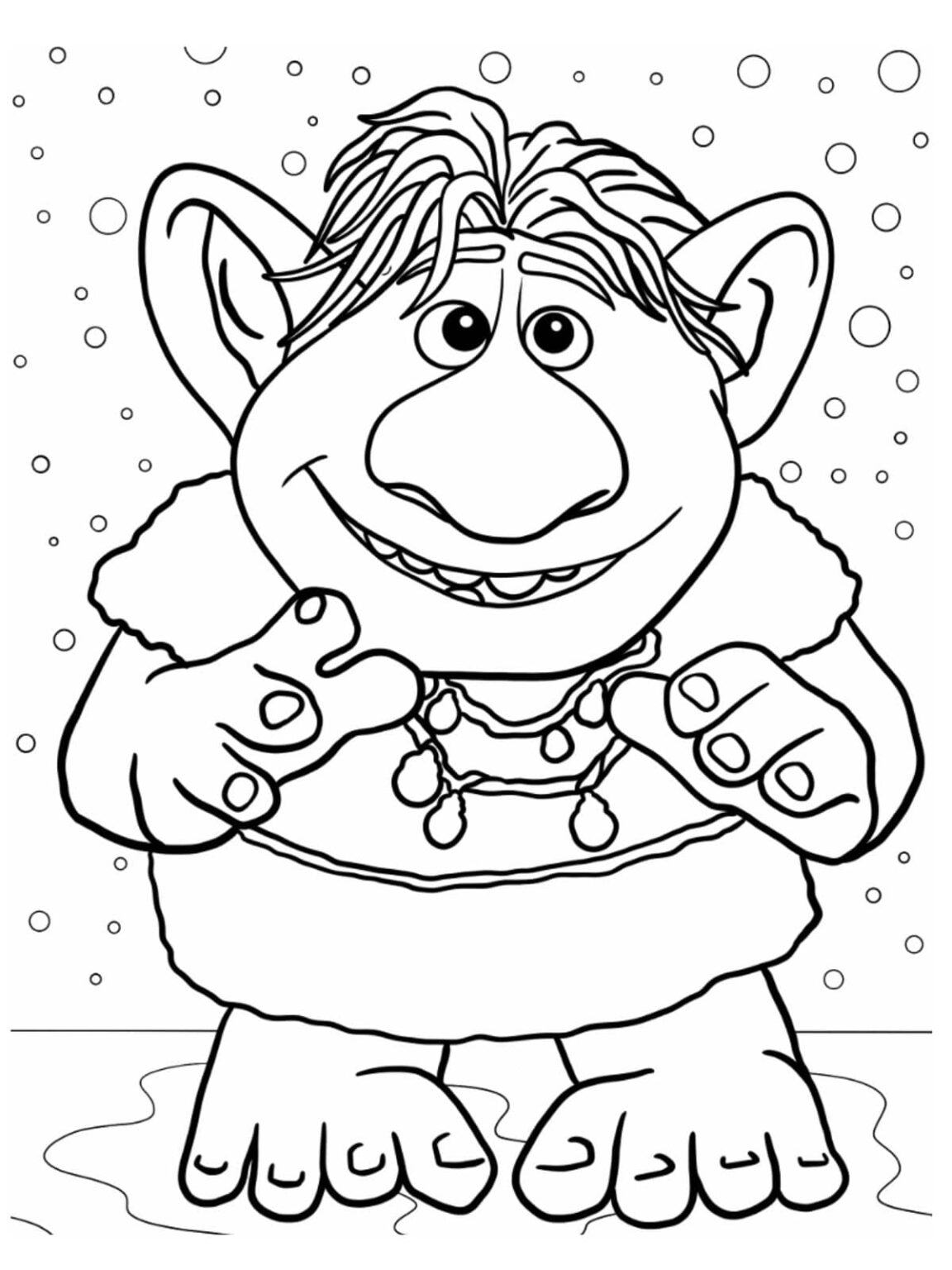 Gratis PDF Frozen Kleurplaat voor Kinderen - Kleurplaat.org