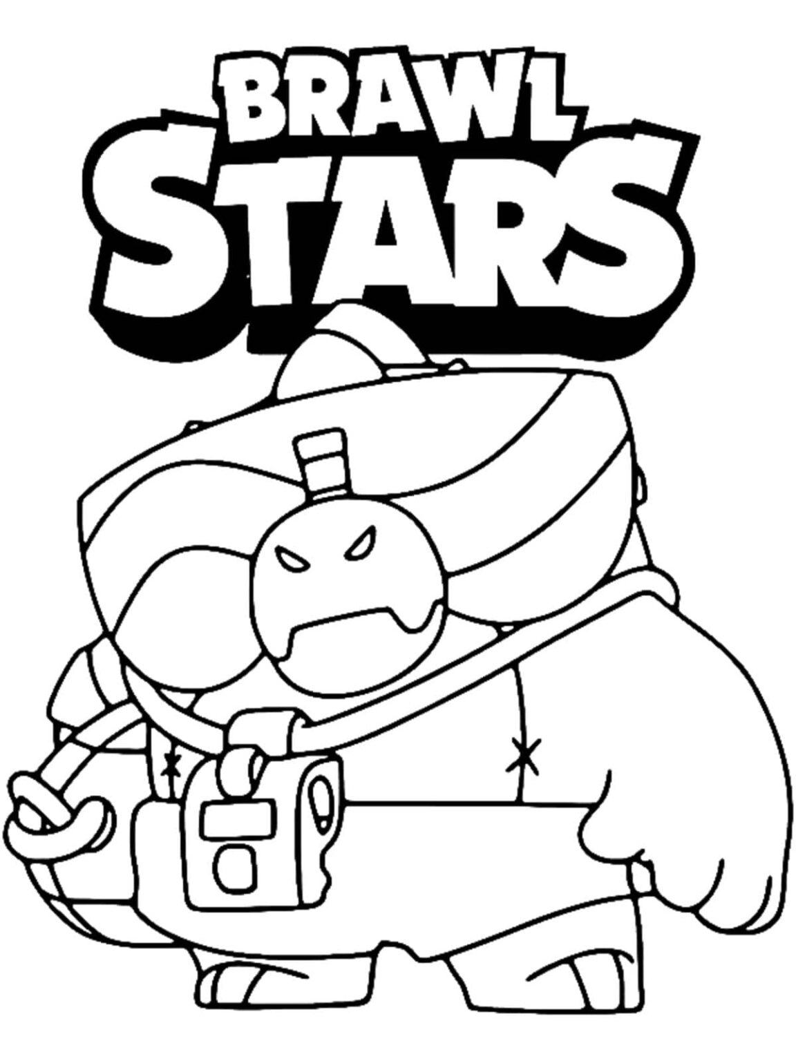 Gratis Brawl Stars Kleurplaat Voor Kinderen