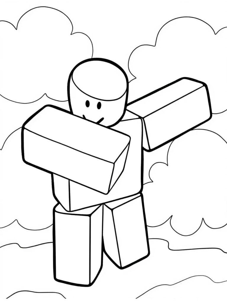 Roblox Kleurplaat (Gratis PDF Printen) - Kleurplaat.org