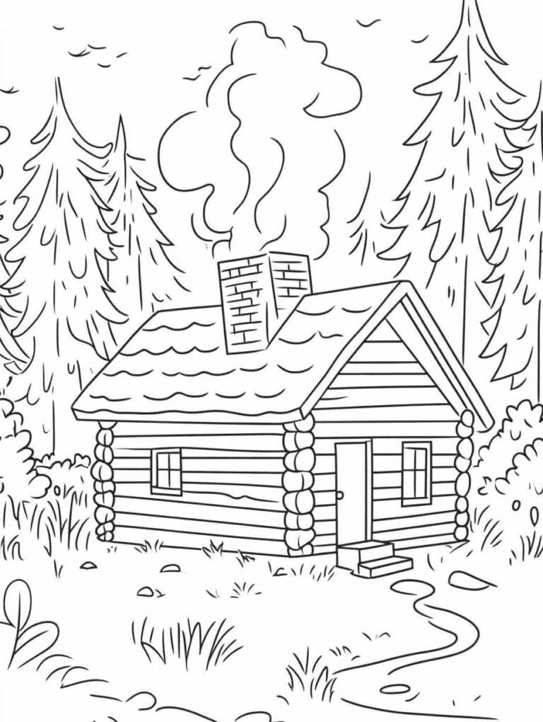 Kleurplaat winter (Gratis PDF Printen) - Kleurplaat.org