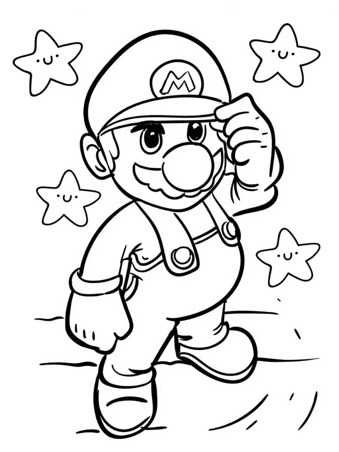 35+ Mario Kleurplaat (Gratis PDF Printbaar) - Kleurplaat.org