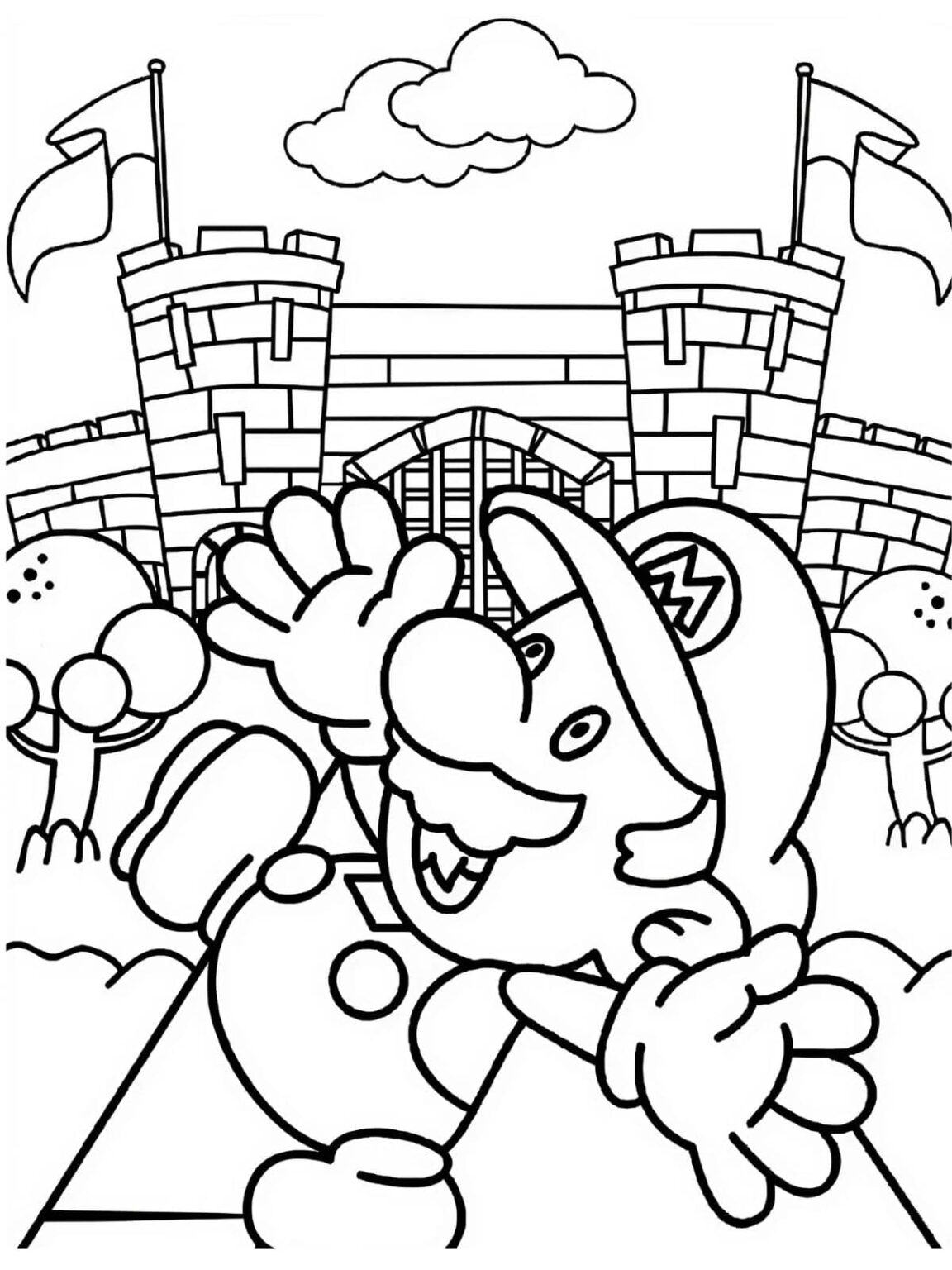 35+ Mario Kleurplaat (Gratis PDF Printbaar) - Kleurplaat.org