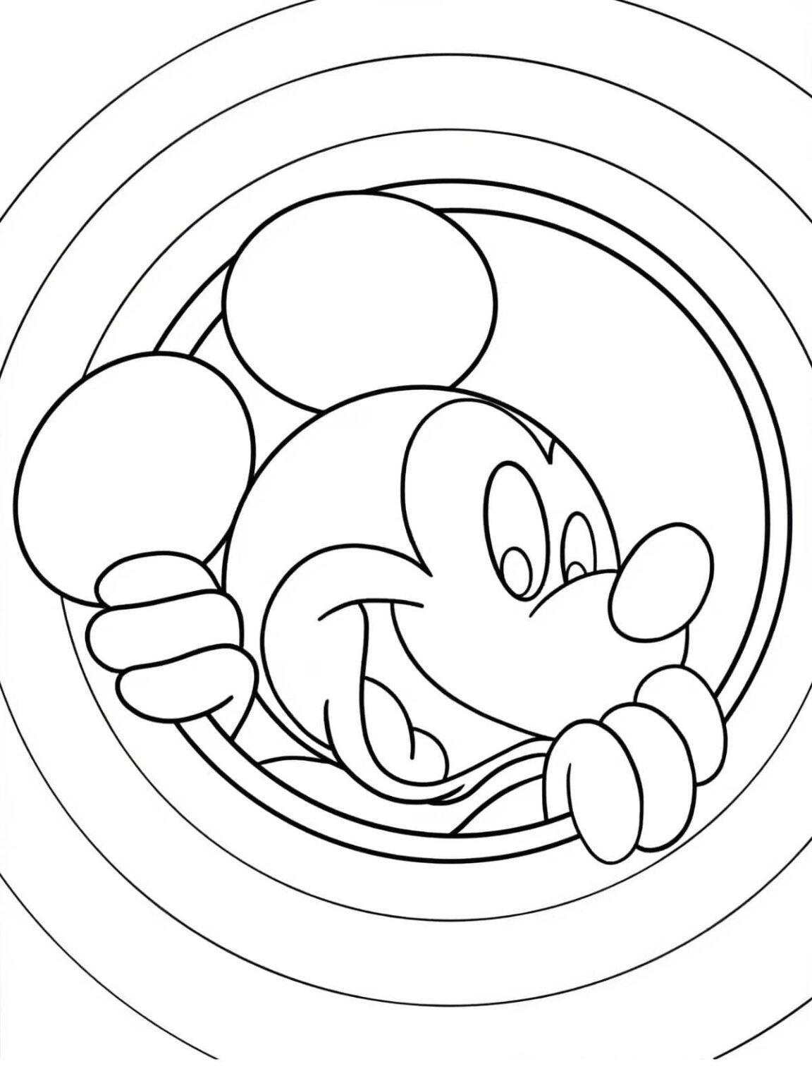 Gratis Mickey Mouse Kleurplaat (PDF Printbaar) - Kleurplaat.org