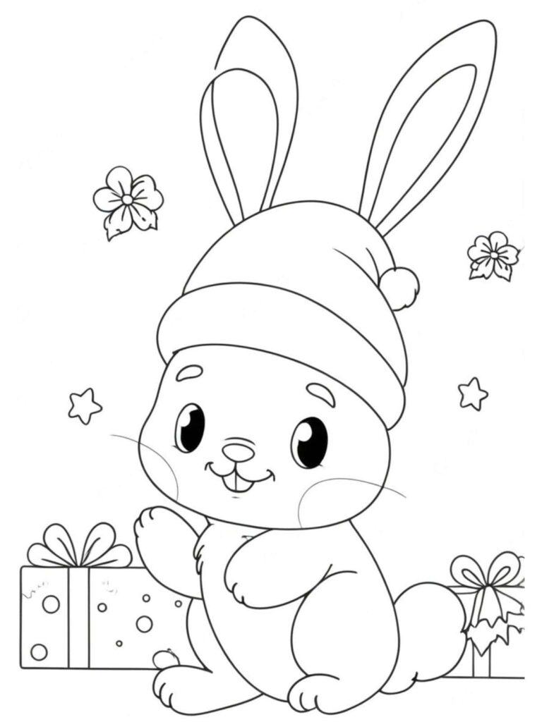 30 Schattige Kleurplaat Konijn (Gratis PDF Printbaar) - Kleurplaat.org