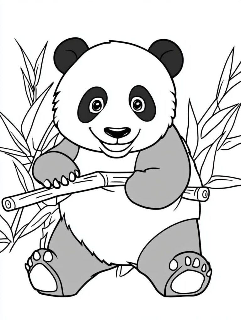 25+ Schattige Kleurplaat Panda (Gratis PDF Printbaar) - Kleurplaat.org
