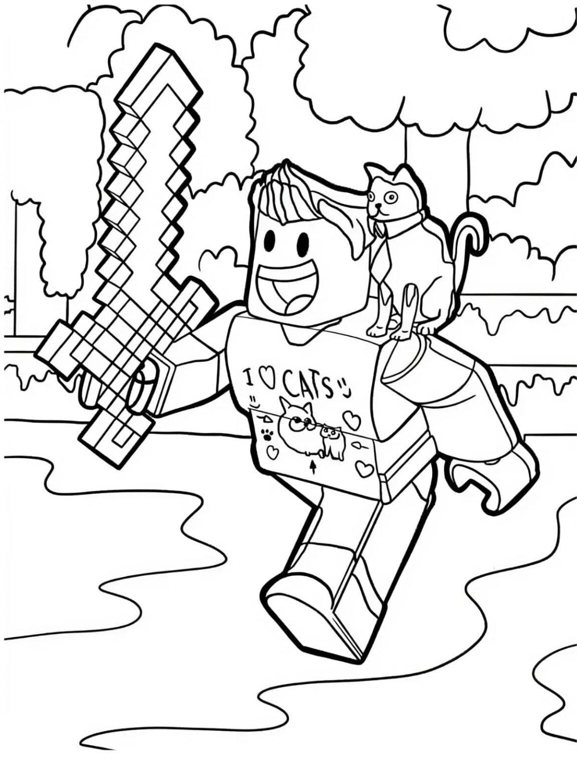 Roblox Kleurplaat (Gratis PDF Printen) - Kleurplaat.org