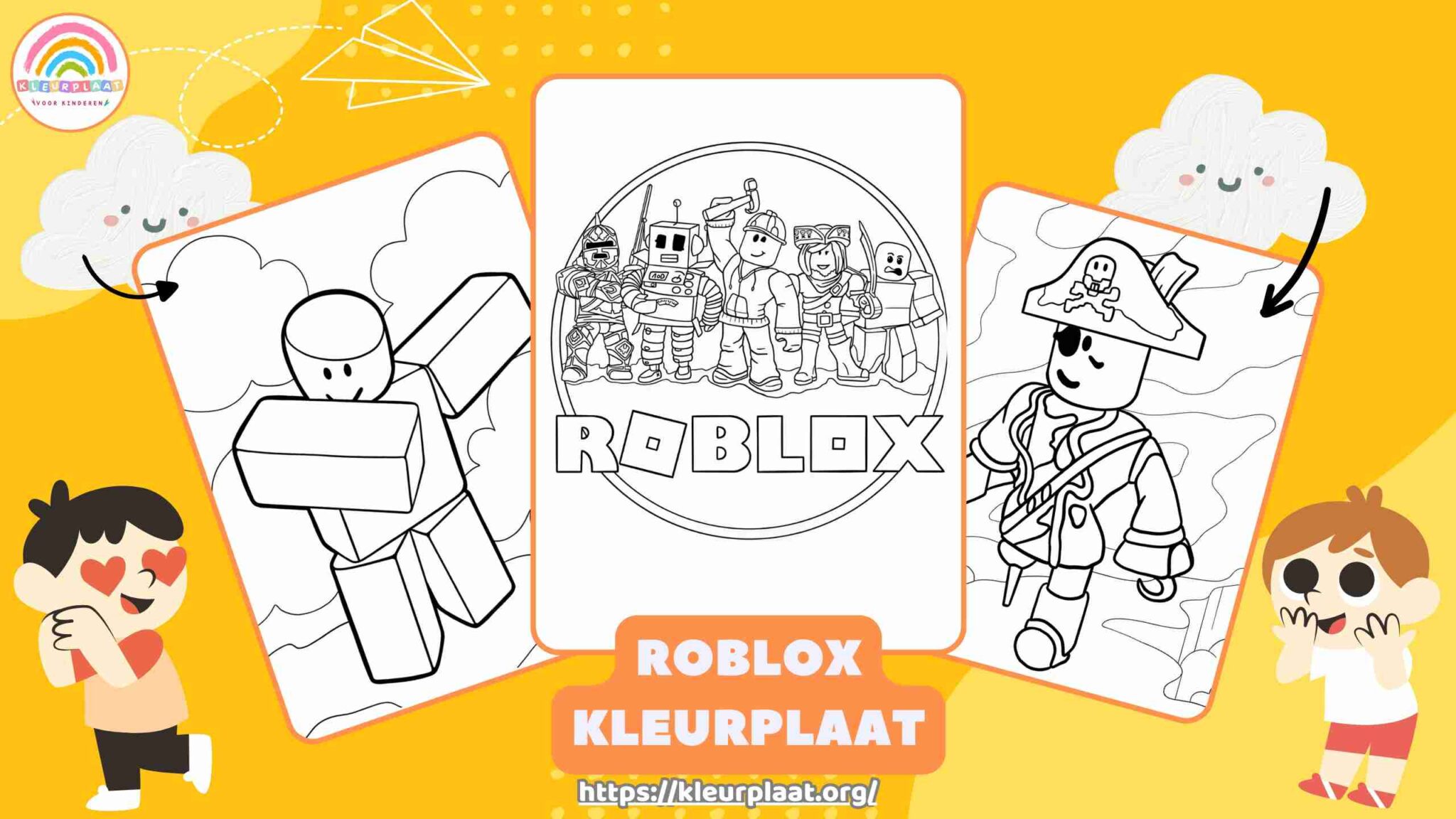 Roblox Kleurplaat (Gratis PDF Printen) - Kleurplaat.org