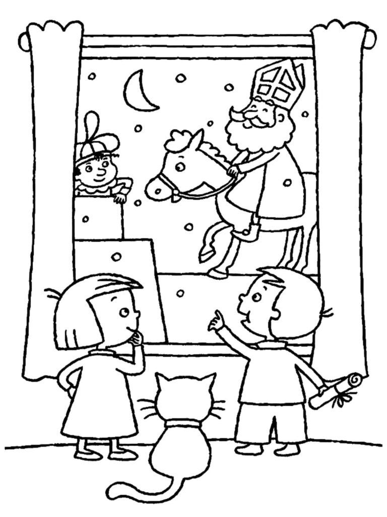 35+ Sinterklaas kleurplaat voor een kleurig feest - Kleurplaat.org
