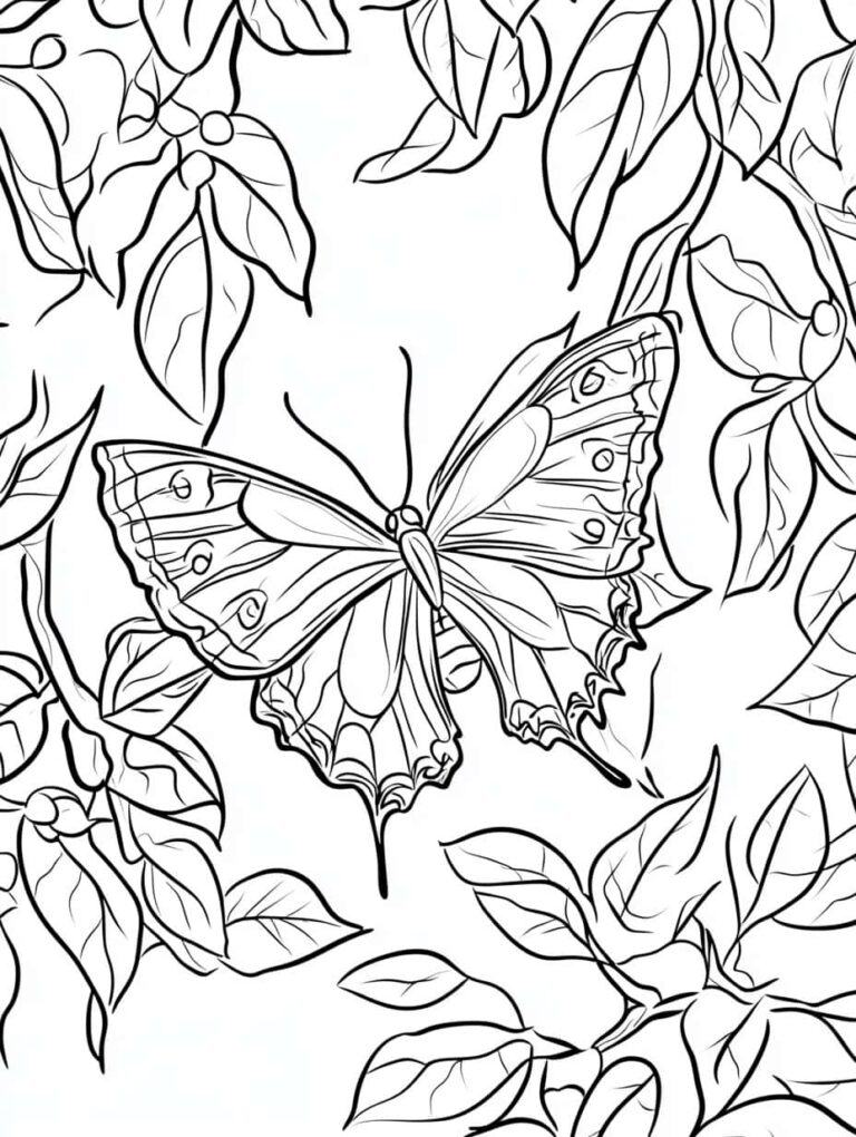 30+ Gratis Kleurplaat Vlinder Voor Kinderen - Kleurplaat.org