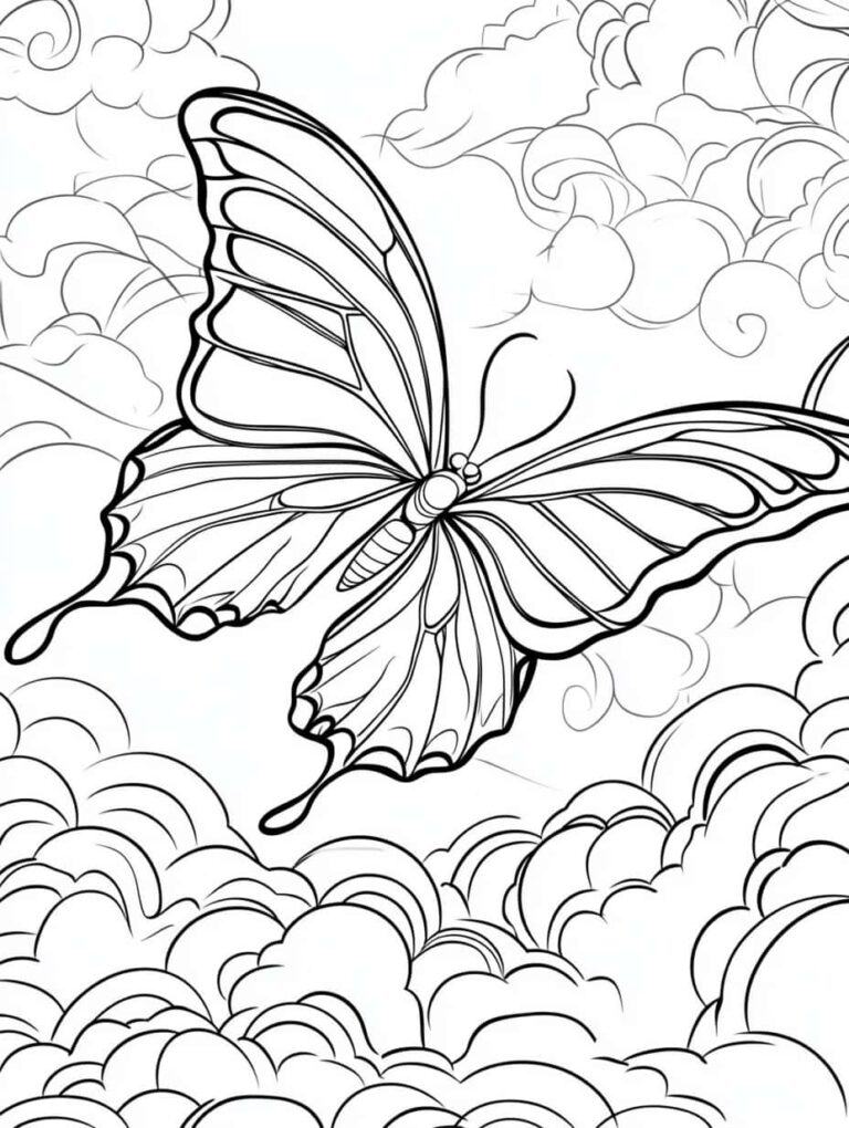30+ Gratis Kleurplaat Vlinder Voor Kinderen - Kleurplaat.org