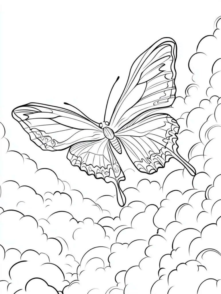 30+ Gratis Kleurplaat Vlinder Voor Kinderen - Kleurplaat.org