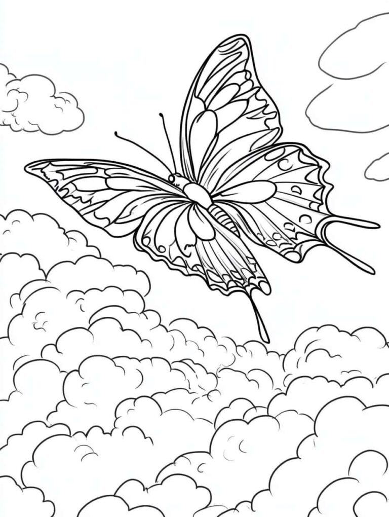 30+ Gratis Kleurplaat Vlinder Voor Kinderen - Kleurplaat.org