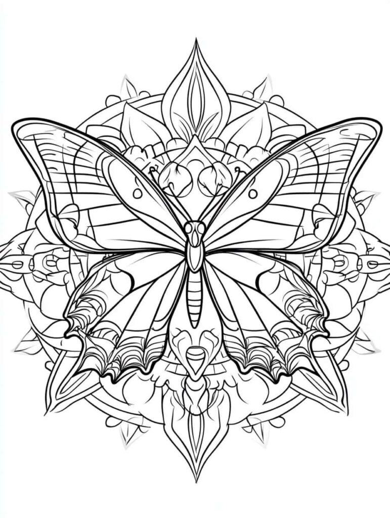 30+ Gratis Kleurplaat Vlinder Voor Kinderen - Kleurplaat.org