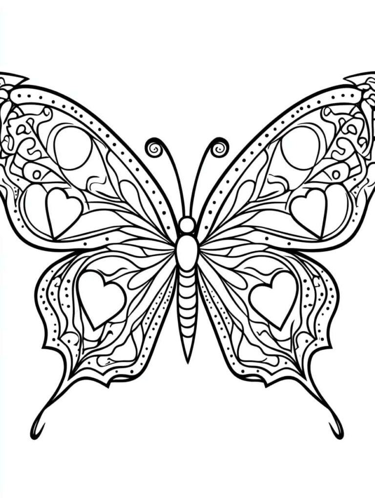 30+ Gratis Kleurplaat Vlinder Voor Kinderen - Kleurplaat.org