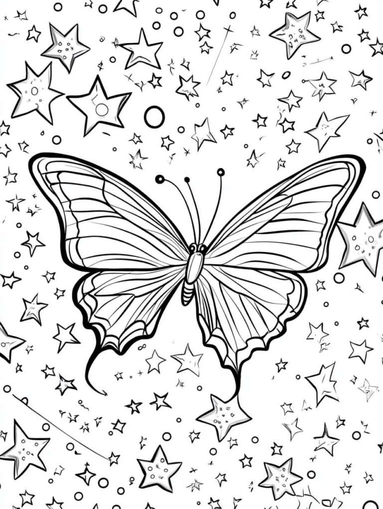 30+ Gratis Kleurplaat Vlinder Voor Kinderen - Kleurplaat.org