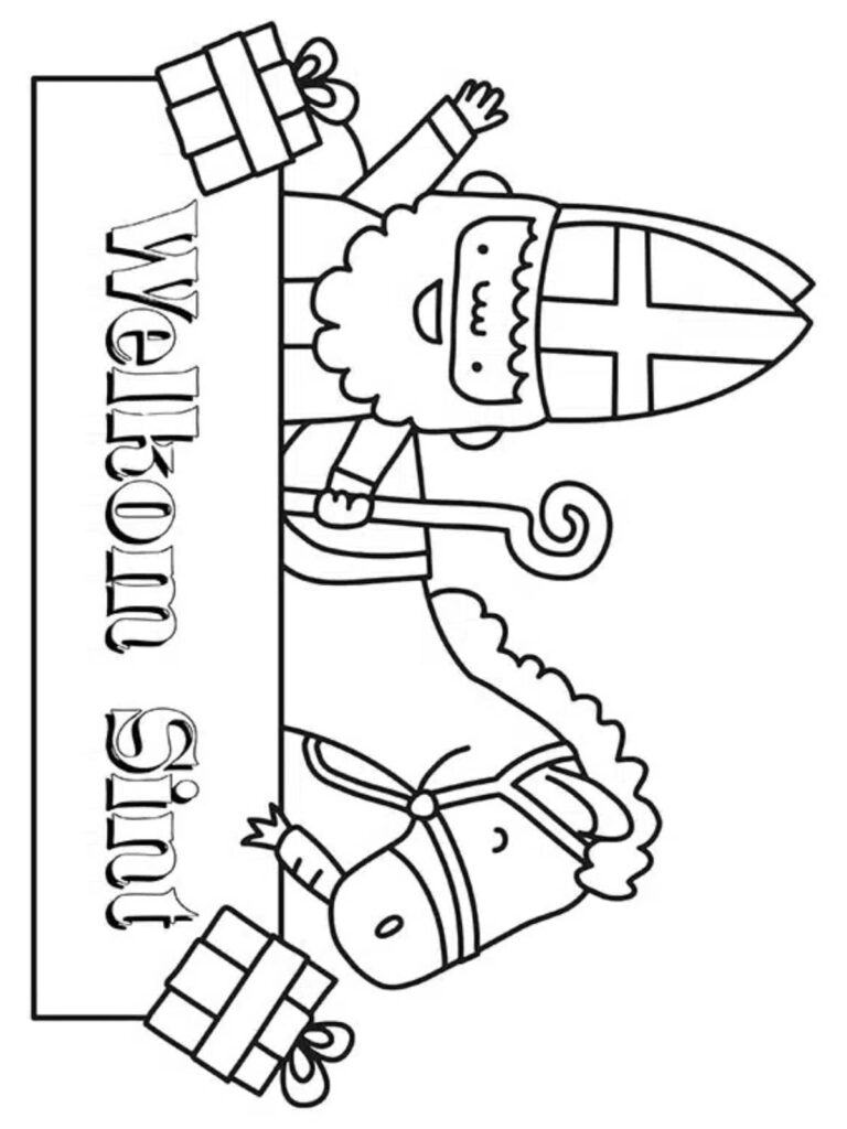 35+ Sinterklaas kleurplaat voor een kleurig feest - Kleurplaat.org