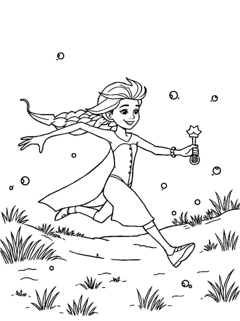 Gratis PDF Elsa Prinses Kleurplaat voor Kinderen - Kleurplaat.org