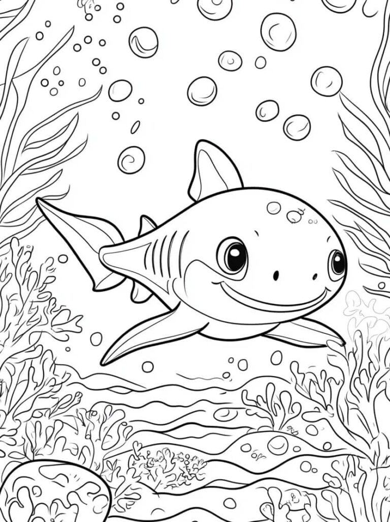 22+ PDF Haai Kleurplaat Gratis Printen - Kleurplaat.org