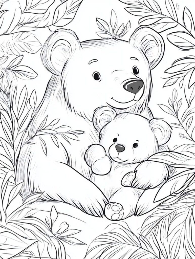25+ Gratis Printen Kleurplaat Beren Voor Kinderen - Kleurplaat.org
