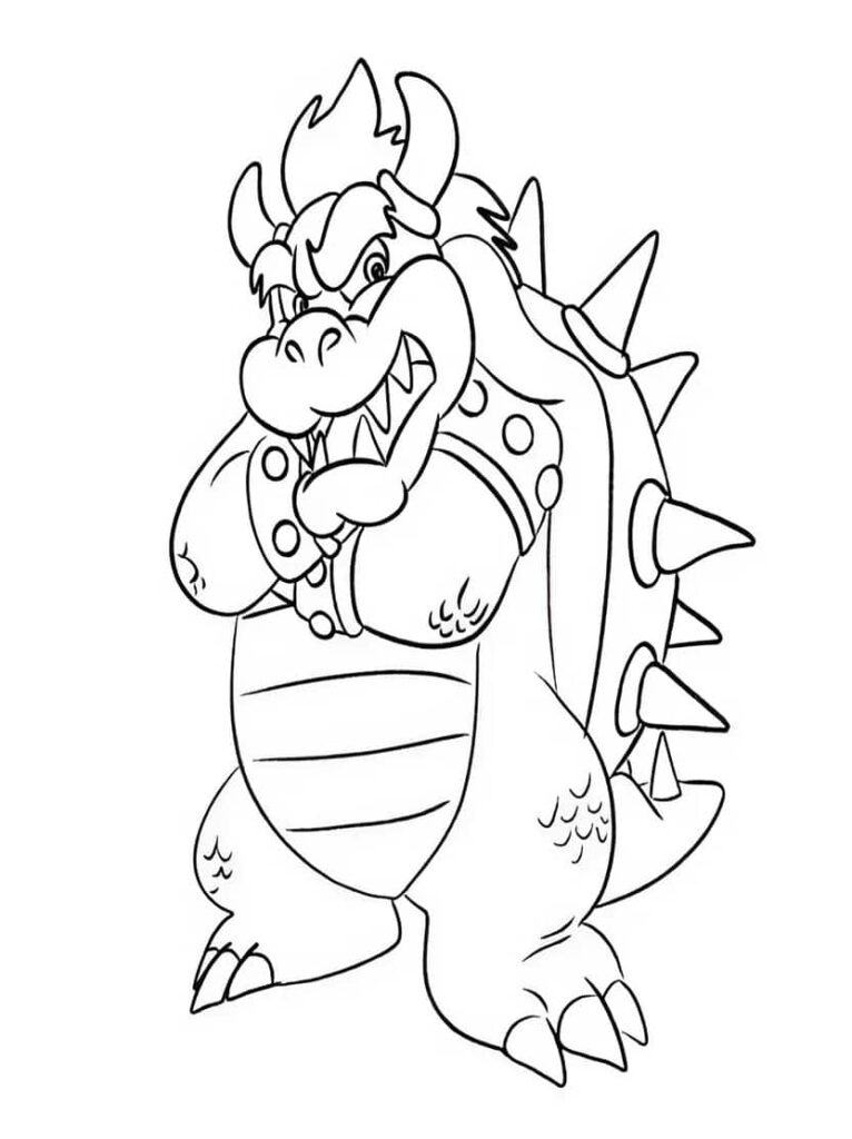 17+ Bowser Kleurplaat (Gratis PDF Printen) - Kleurplaat.org