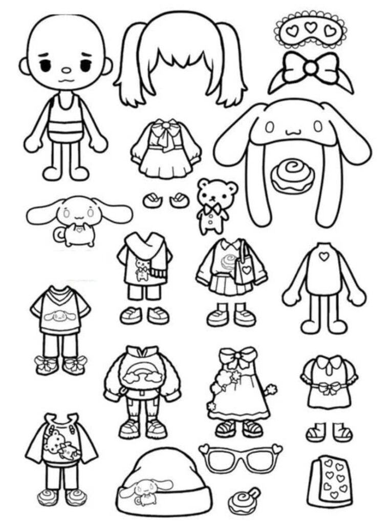 20+ Kleurplaat Toca Boca (Gratis PDF Printen) - Kleurplaat.org