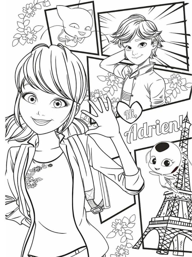 Boeiende kleurplaat ladybug voor jonge fans - Kleurplaat.org