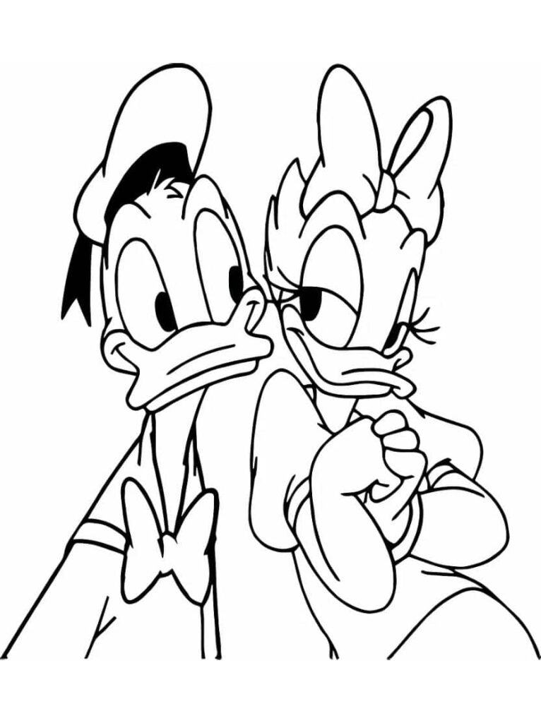 Grappige Donald duck kleurplaat voor creatieve kinderen - Kleurplaat.org Grappige Donald duck kleurplaat voor creatieve kinderen - Kleurplaat.org