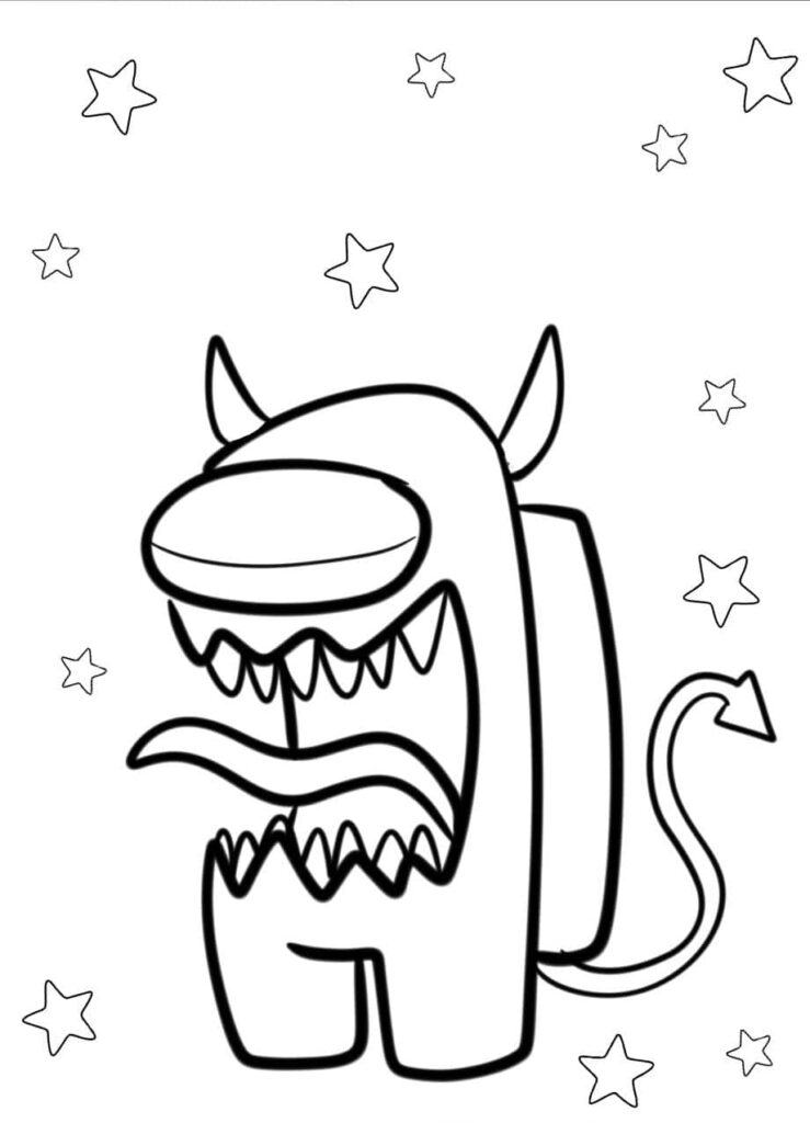 Among Us Kleurplaat (Gratis PDF Printen) - Kleurplaat.org