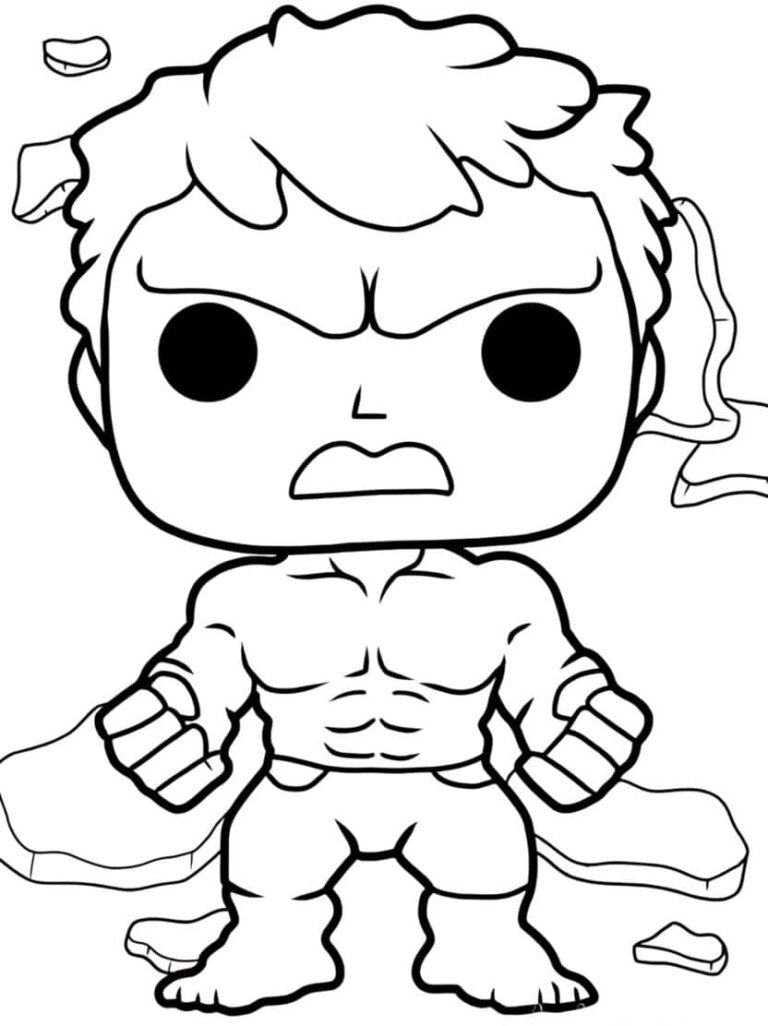 Hulk kleurplaat helpt kinderen vaardigheden te oefenen en plezier te ...