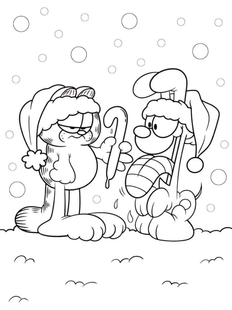 Kleurplaat Garfield (Gratis PDF Printen) - Kleurplaat.org