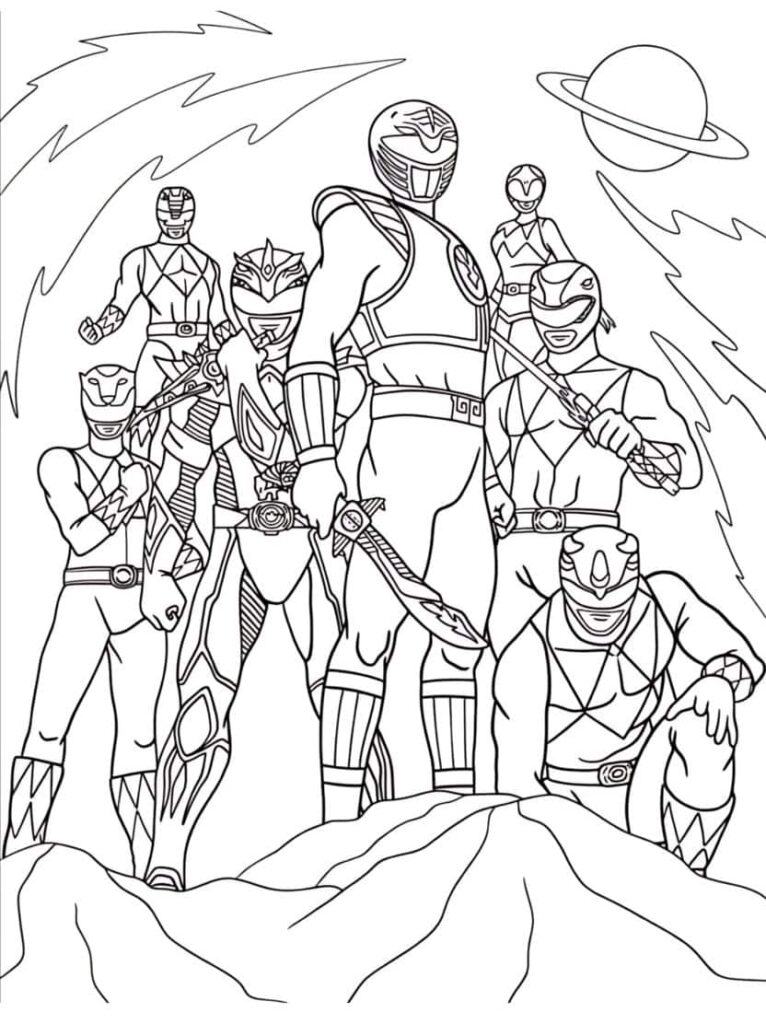 Top 20+ Gratis Kleurplaat Power Rangers - Kleurplaat.org