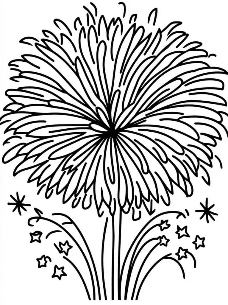 Kleurplaat Vuurwerk (Gratis PDF Printen) - Kleurplaat.org