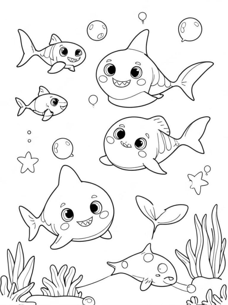 22+ PDF Haai Kleurplaat Gratis Printen – Kleurplaat.org