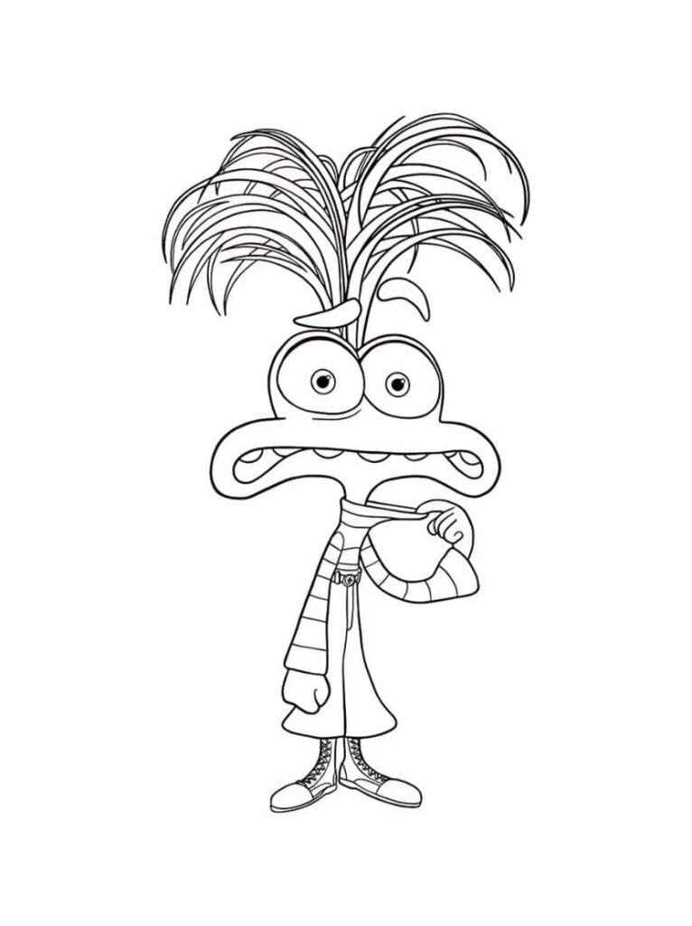 Inside out kleurplaat helpt kinderen plezier te hebben - Kleurplaat.org