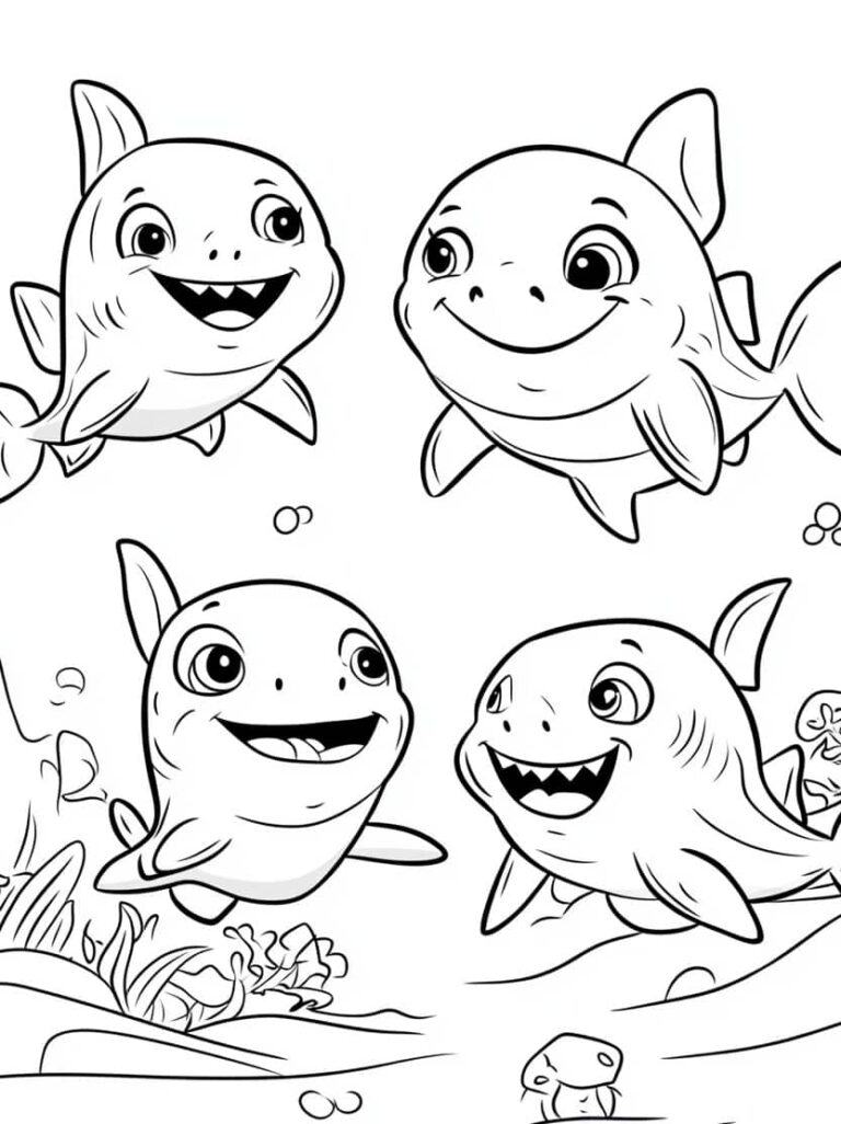 22+ PDF Haai Kleurplaat Gratis Printen - Kleurplaat.org