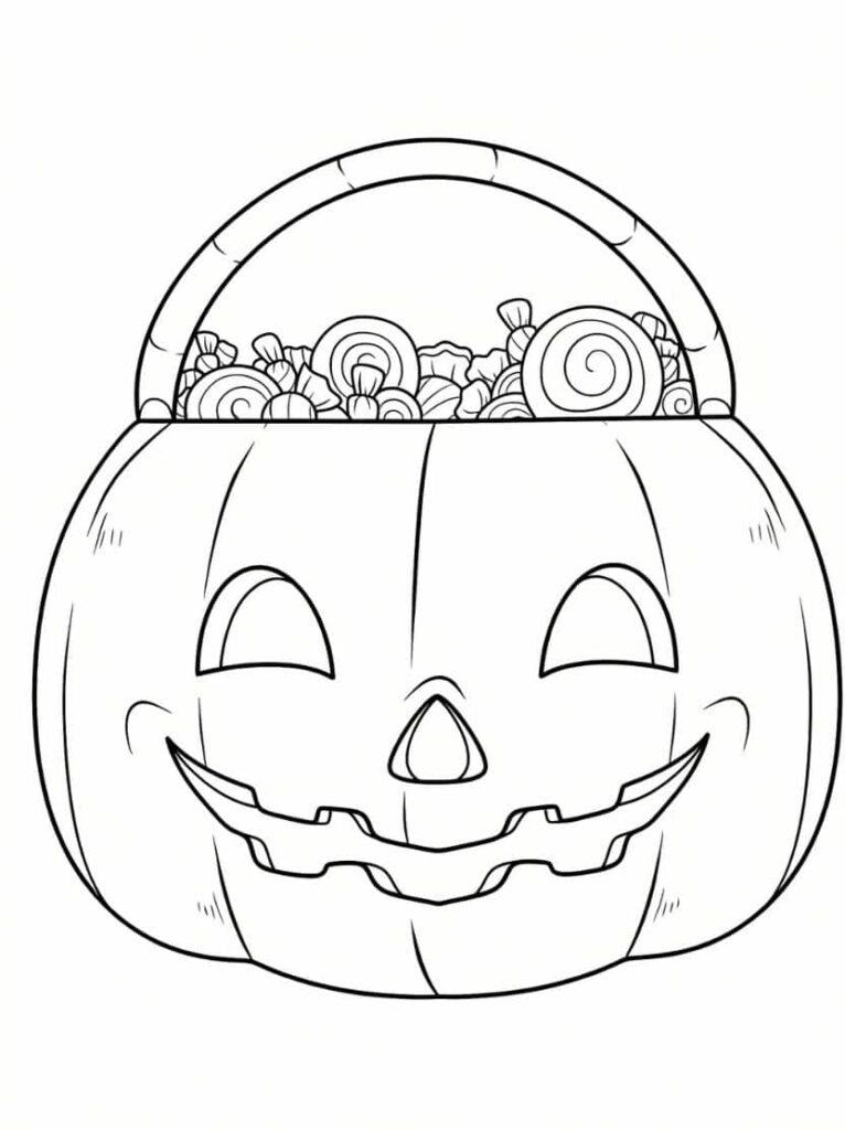 Spook-tacular Fun: kleurplaat halloween pompoen - Kleurplaat.org