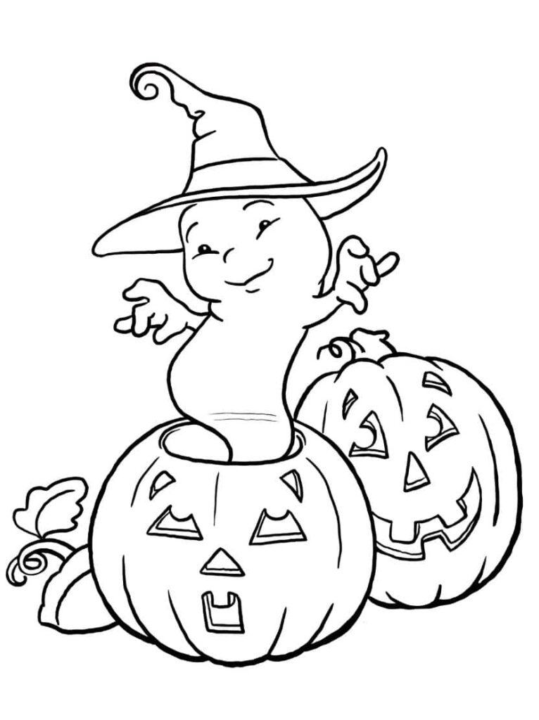 Spook-tacular Fun: Halloween Pumpkin Coloring Page - Coloringpage.org