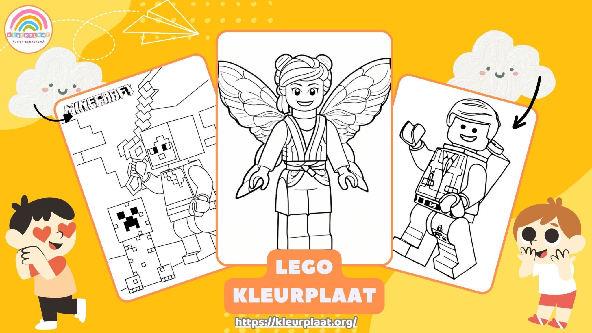 Grappige Lego Kleurplaat voor creatieve kinderen - Kleurplaat.org