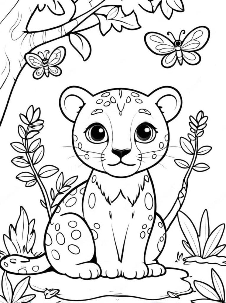 25+ Gratis PDF Kleurplaat Panter - Kleurplaat.org