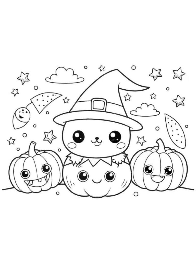 Meer dan 30 griezelige kleurplaat halloween voor kinderen - Kleurplaat.org