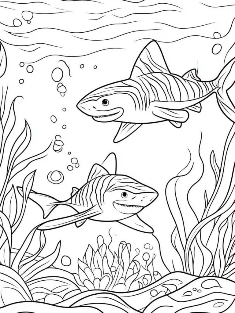 22+ PDF Haai Kleurplaat Gratis Printen – Kleurplaat.org