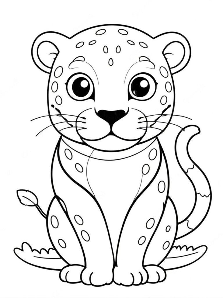 25+ Gratis PDF Kleurplaat Panter - Kleurplaat.org
