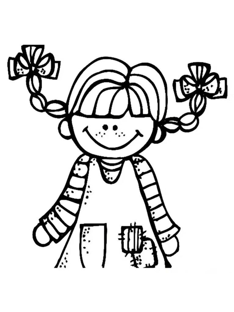 Kleurplaat Pippi Langkous (Gratis PDF Printen) - Kleurplaat.org