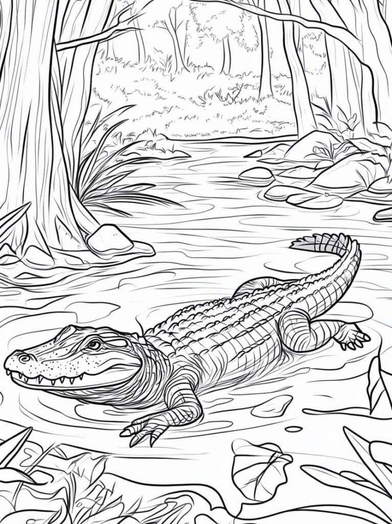 23+ Free Printable Crocodile Coloring Pages For Kids - Coloringpages.org