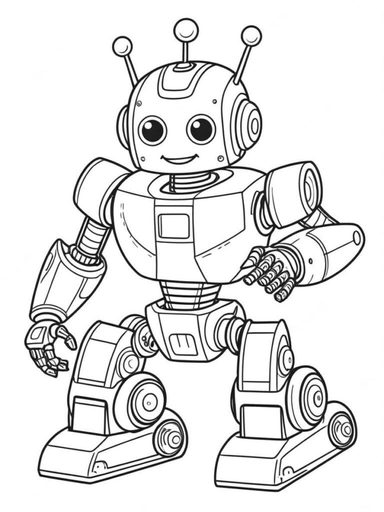 20+ Gratis Leuke Robot Kleurplaat - Kleurplaat.org