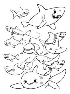 22+ PDF Haai Kleurplaat Gratis Printen - Kleurplaat.org