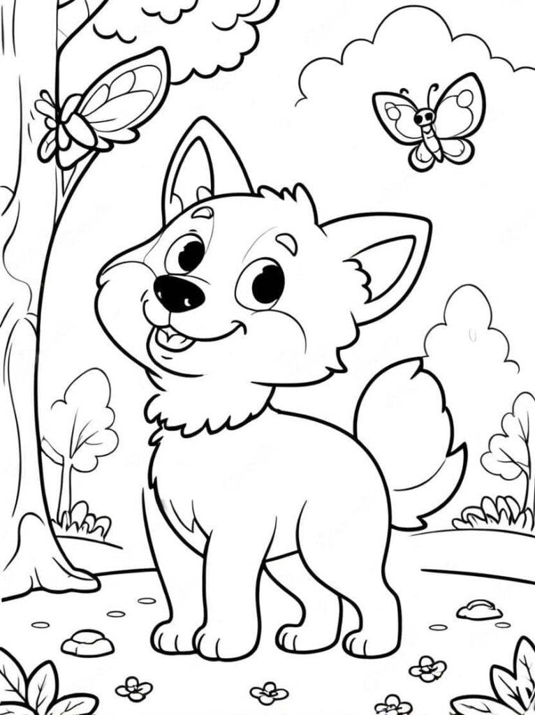 30+ Gratis Kleurplaat Wolf Voor Kinderen - Kleurplaat.org