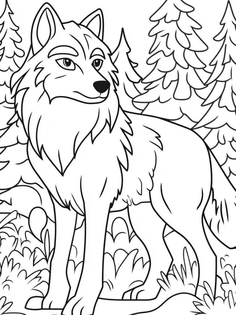 30+ Gratis Kleurplaat Wolf Voor Kinderen - Kleurplaat.org